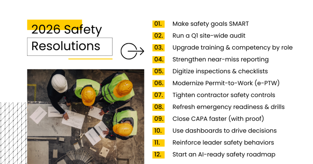 Workplace Safety Resolutions for 2026: 12 SMART Goals